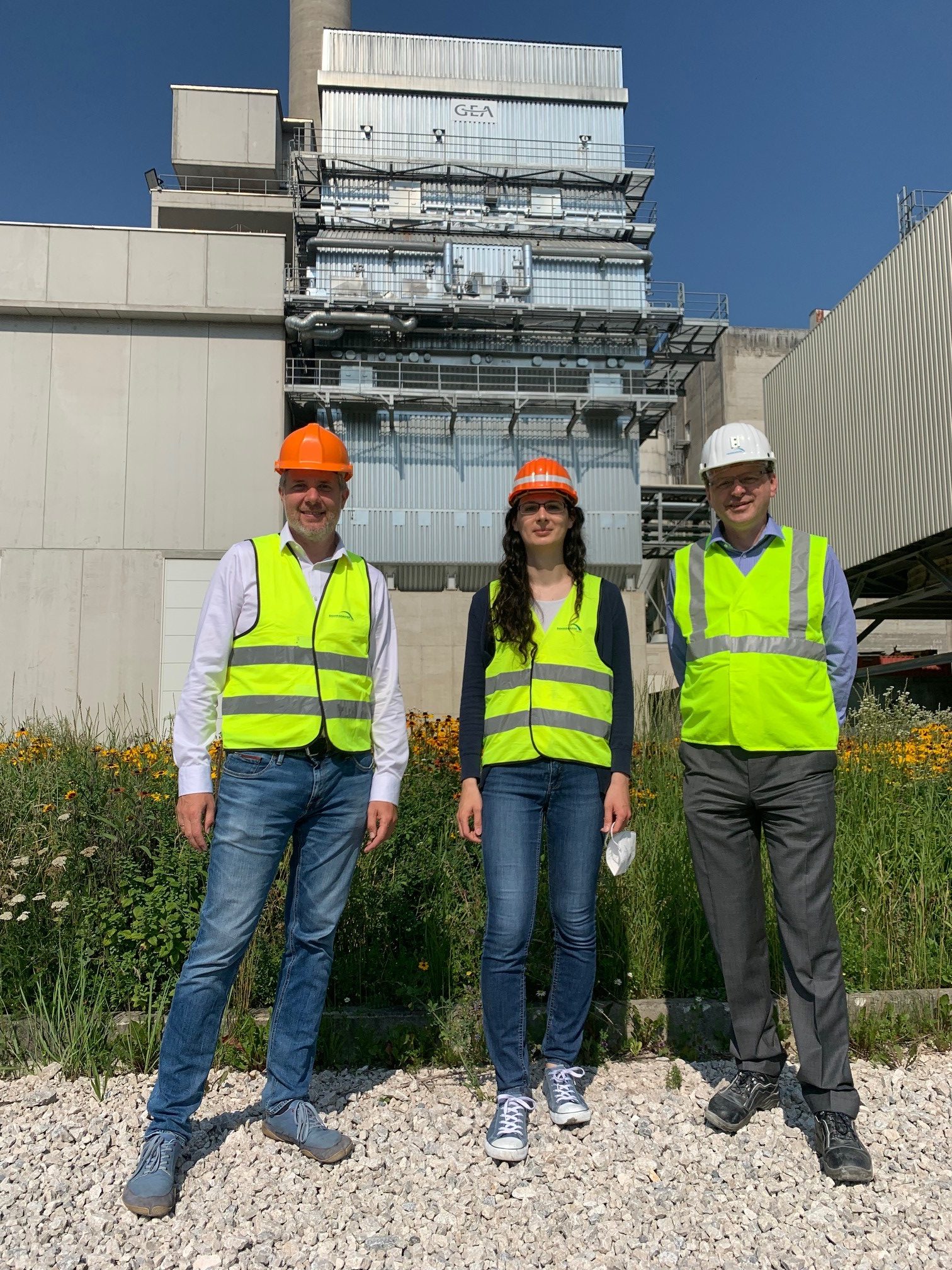 Hoher Besuch im Zementwerk Rohrdorf - Rohrdorfer
